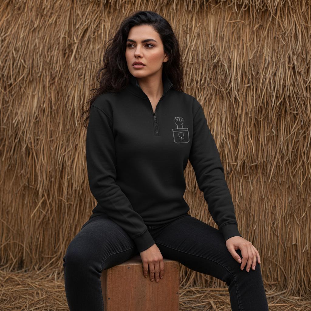 Women's 1/4 Zip Sweatshirt | SOL'S Conrad - RenLook Design